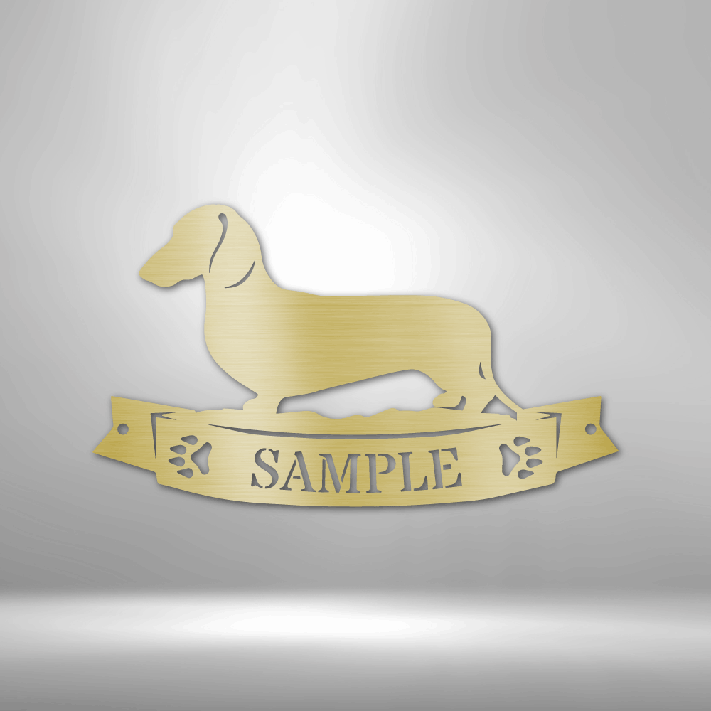 Dachshund Sign House Decor - Personalized – DoxinMotion